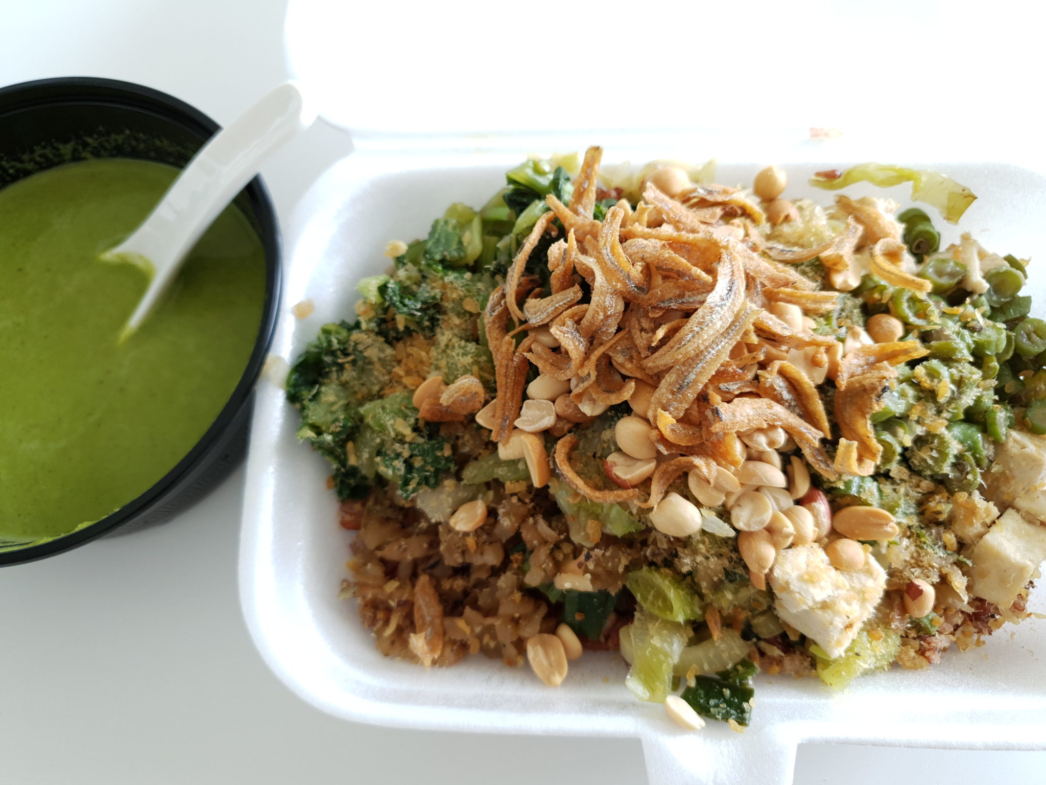 Healthy Singapore local food - Hakka thunder tea rice ...